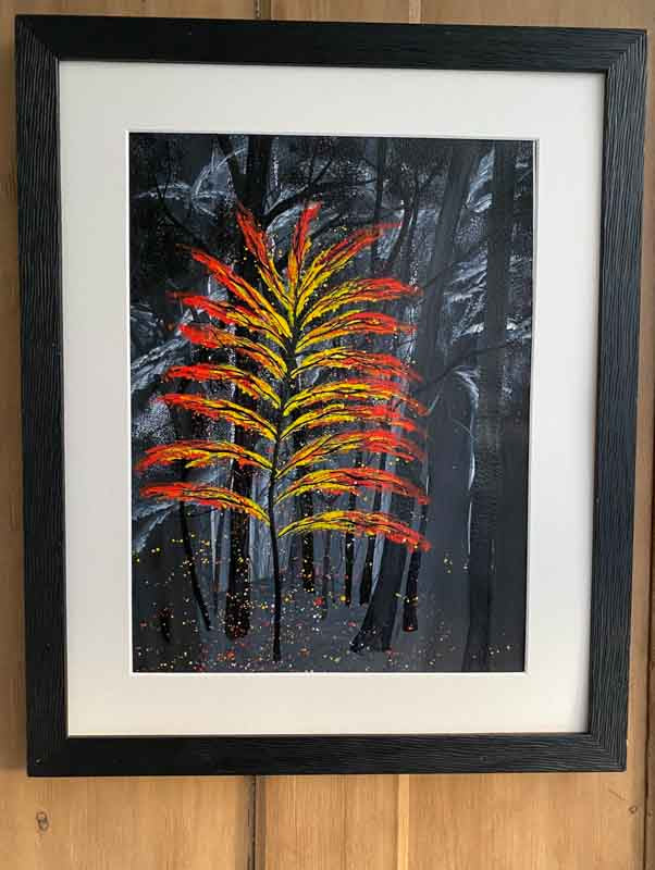 Emerging life - original (framed) / prints available ...