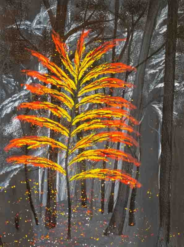 Emerging life - original (framed) / prints available ...